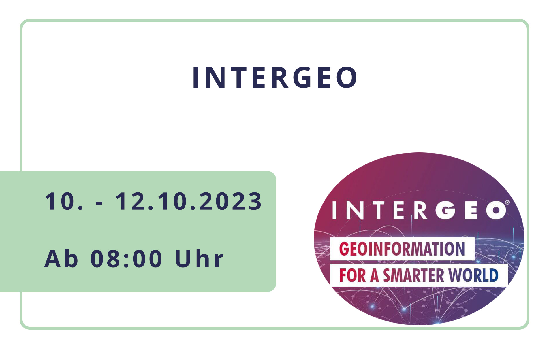 INTERGEO 2023 - GIS Consult GmbH